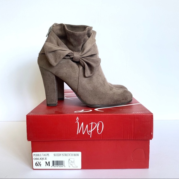 Impo | Shoes | Impo Oblique Suede Booties | Poshmark